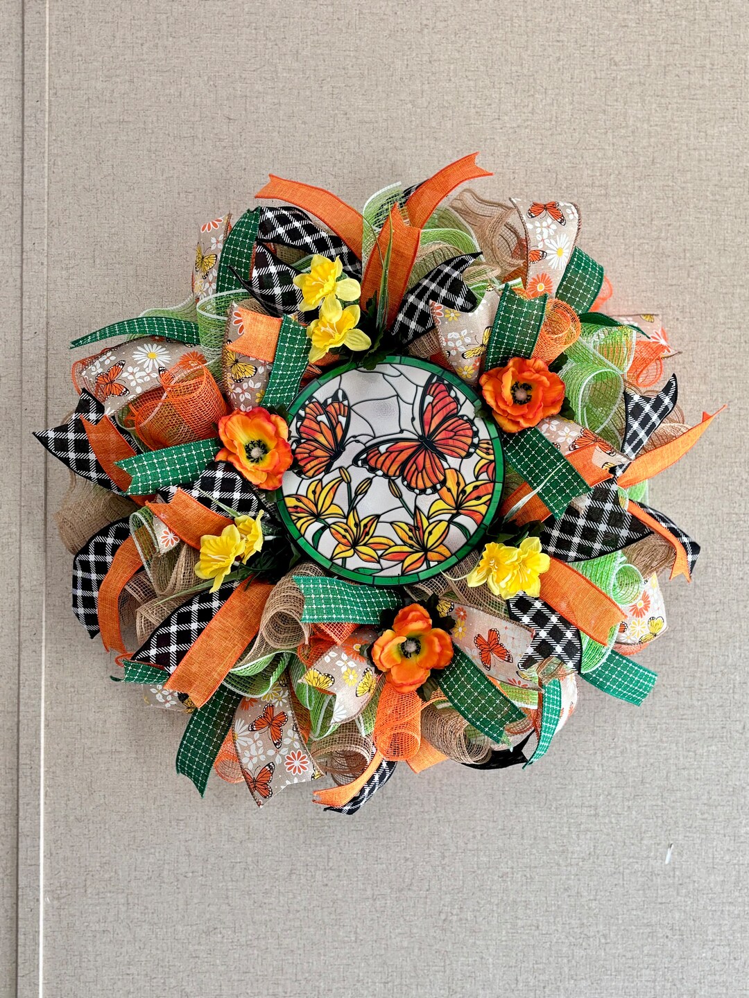 Butterfly Everyday Wreath, Monarch Butterfly Wreath, Spring Wreath ...