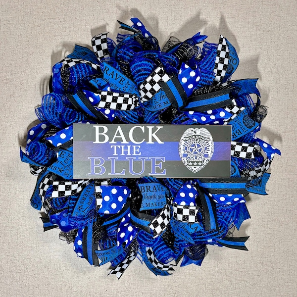 Police Wreath - Etsy