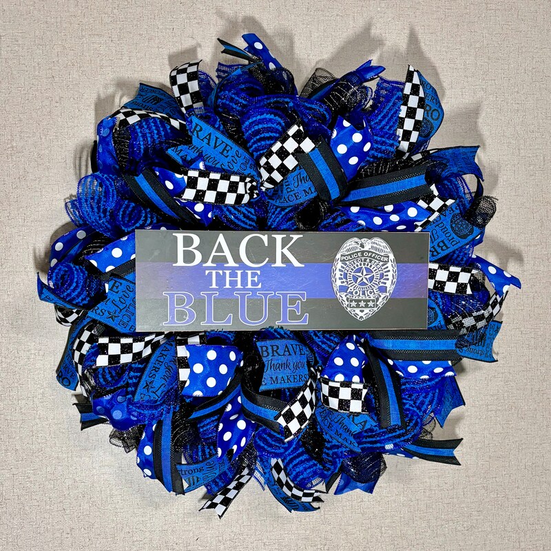Police Wreath - Etsy