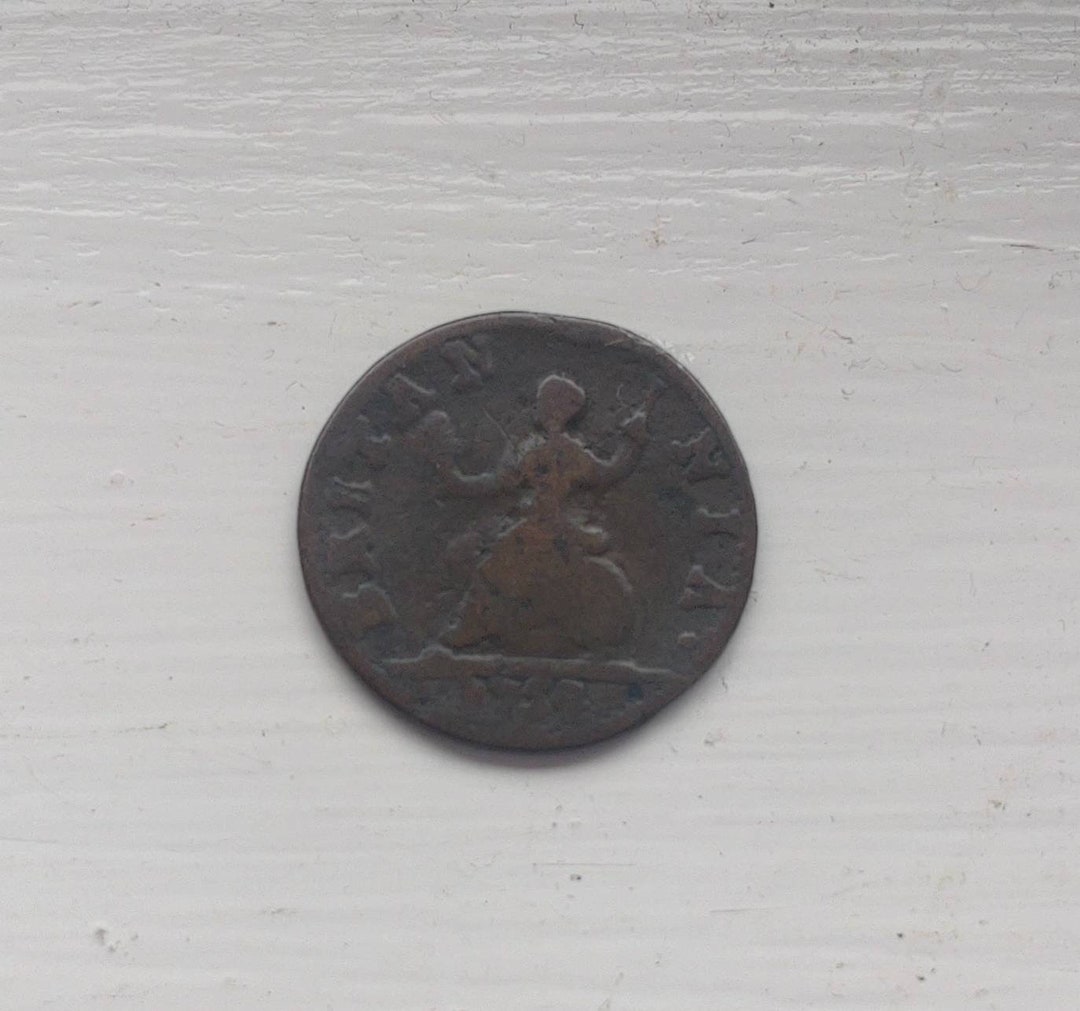 Stunning King George II Farthing Coin, Colonial Wars Era 1754 - Etsy