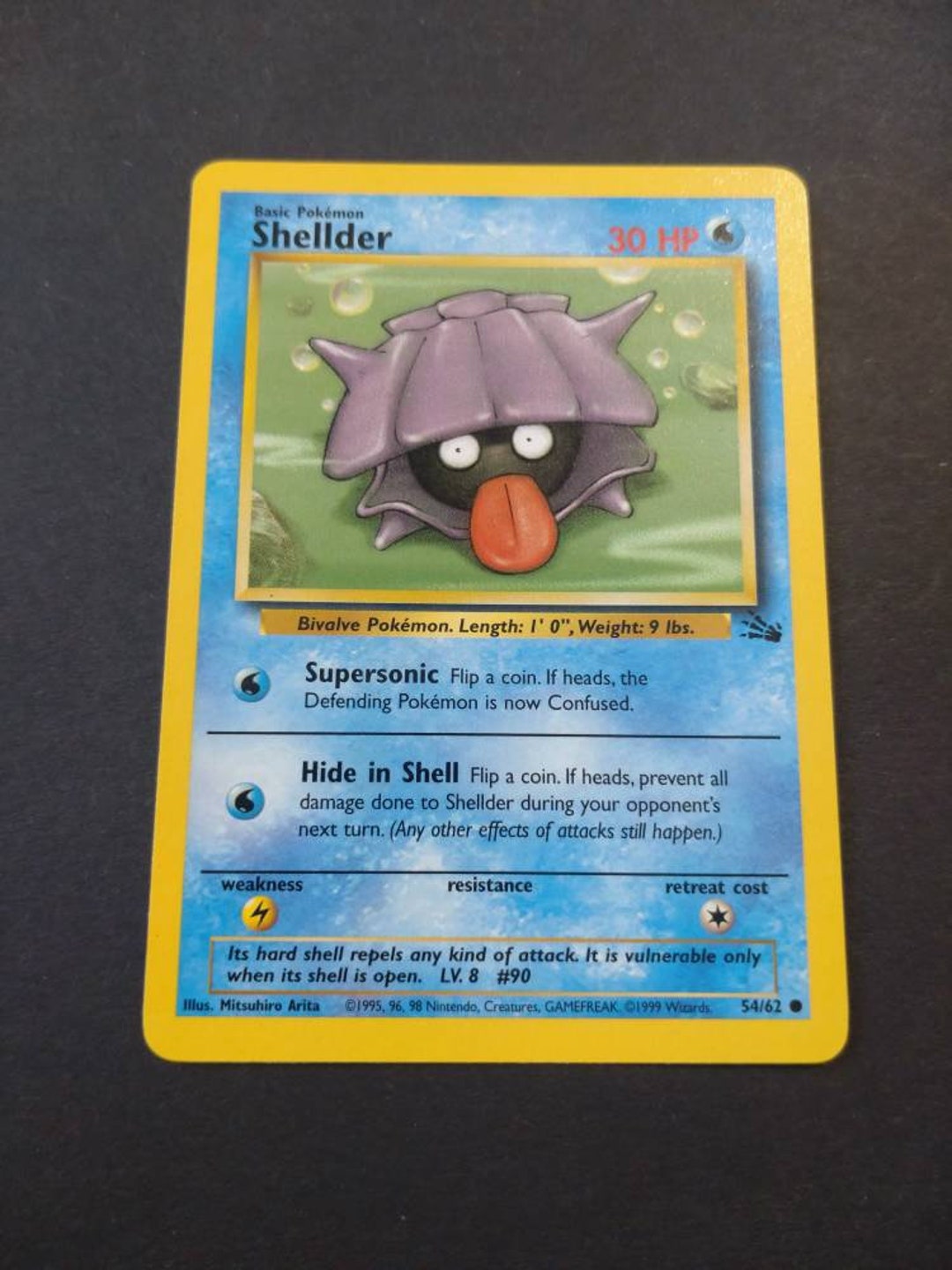 Vintage Original Pokémon Fossil Set 1999 Shellder Trading Card! - Etsy