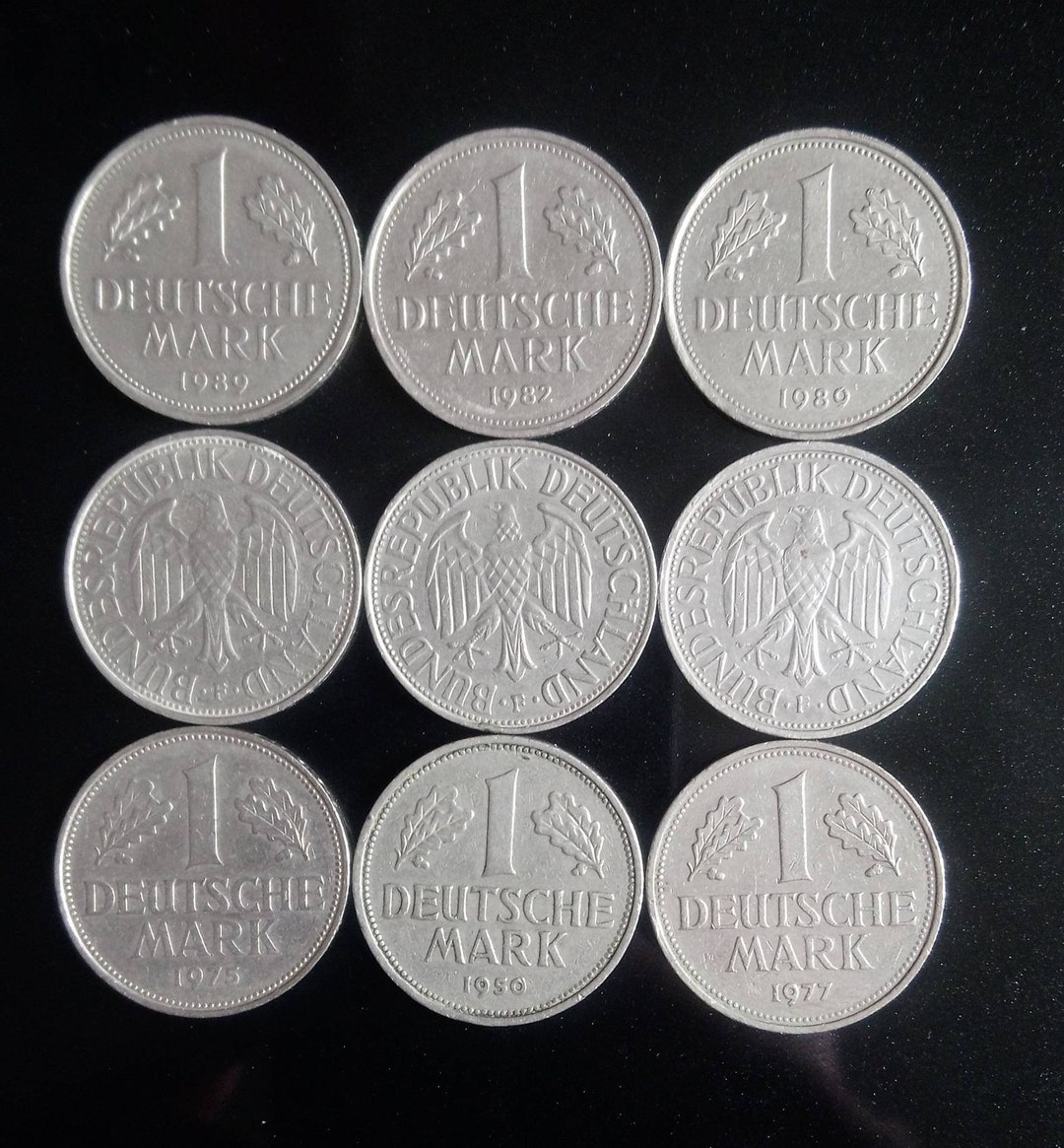 Vintage West German One Mark Coin - Etsy