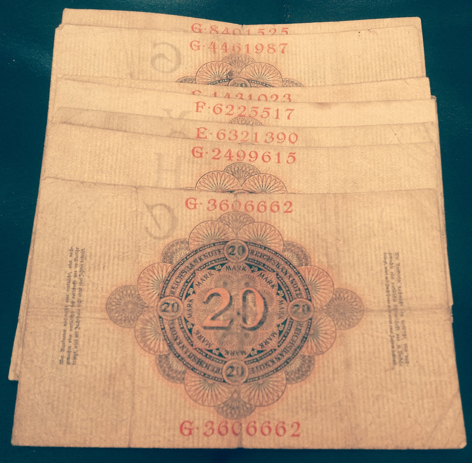 Vintage German Twenty Mark Banknote Dated 1910/1914 Over One - Etsy