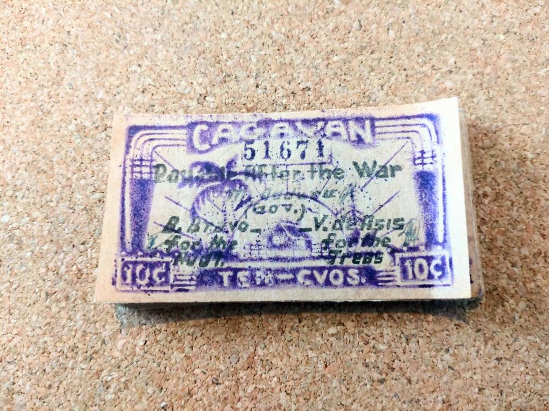 Vintage Rare Philippines Emergency Money, Ten Cents Banknote, Cagayan ...