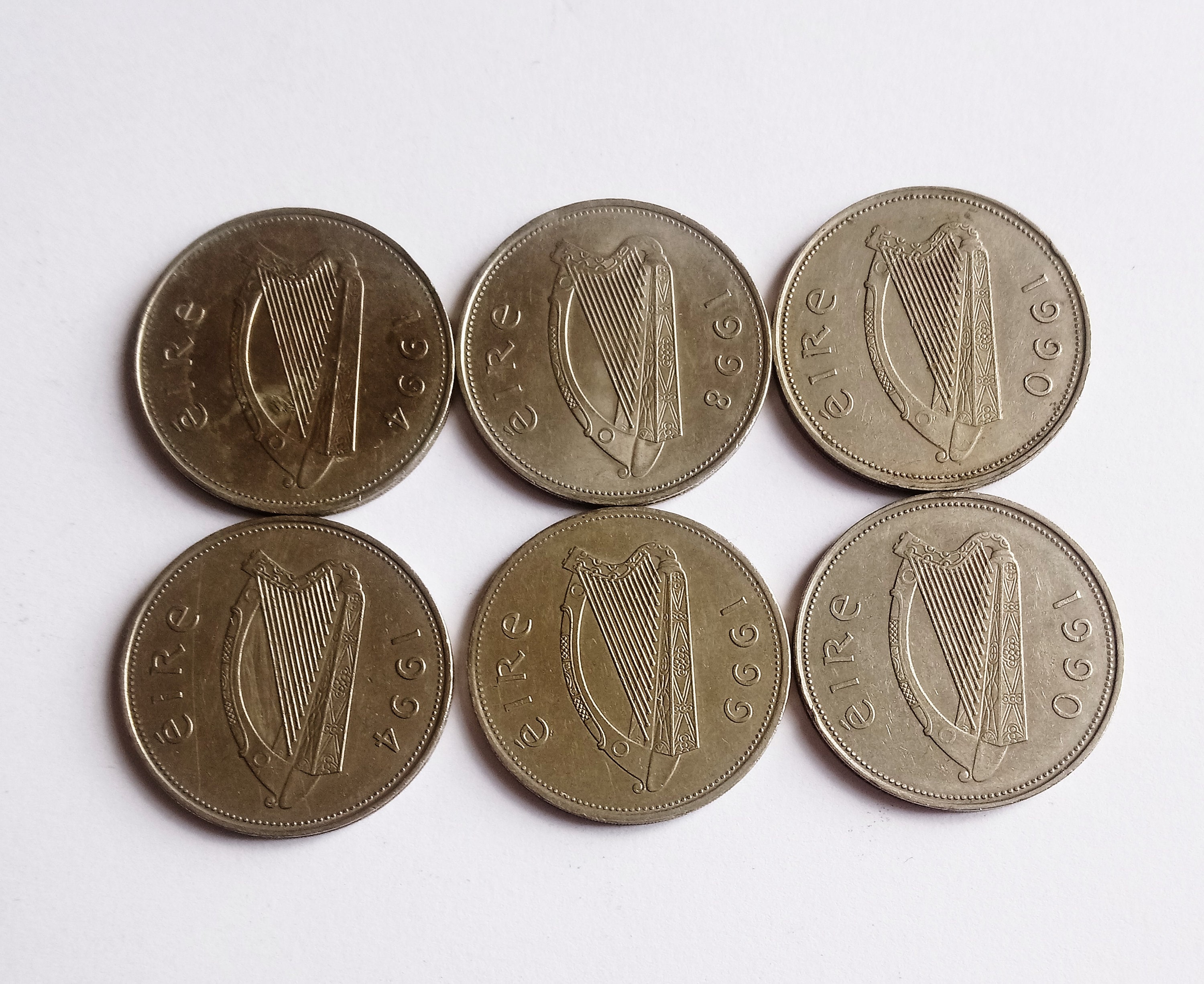 Vintage Irish Republic One Pound 'punt' Coin, Ireland, 1pc. - Etsy UK