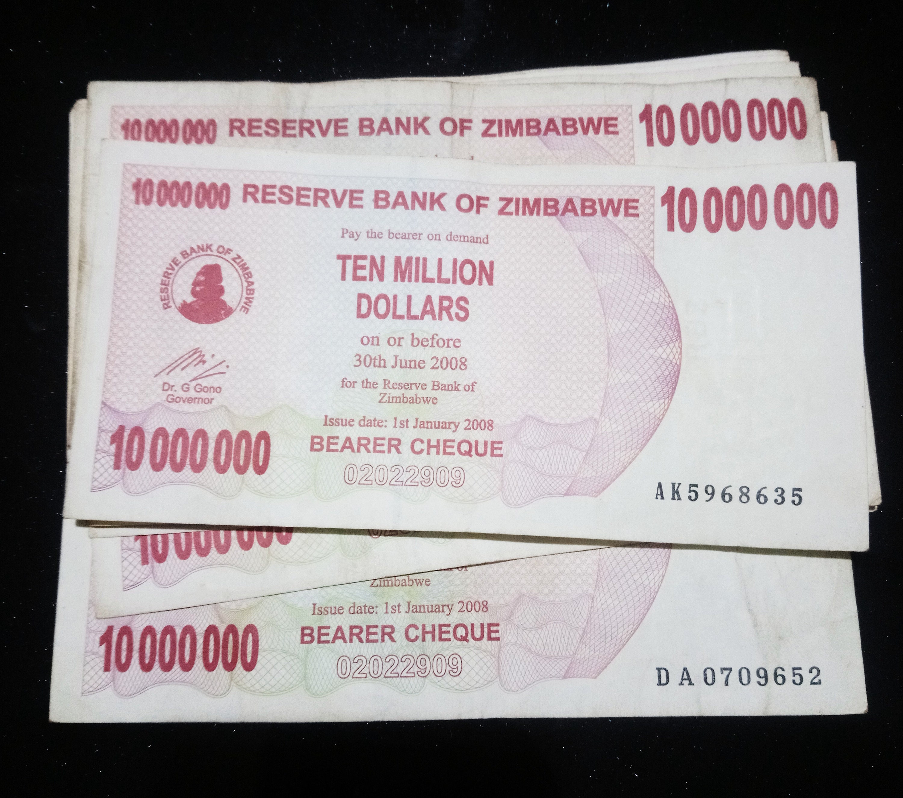Vintage Zimbabwe Ten Million Dollars Banknote Dated 2008 | Etsy