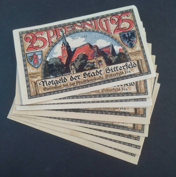 Beautiful German Notgeld Banknote From Bitterfeld Dated 1921 | Etsy