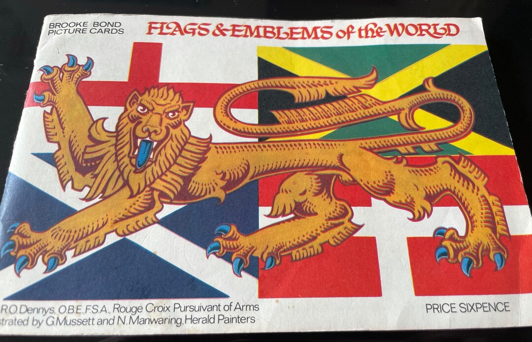 Vintage Ephemera Brooke Bond Tea Cards Full Album Complete, Flags and ...