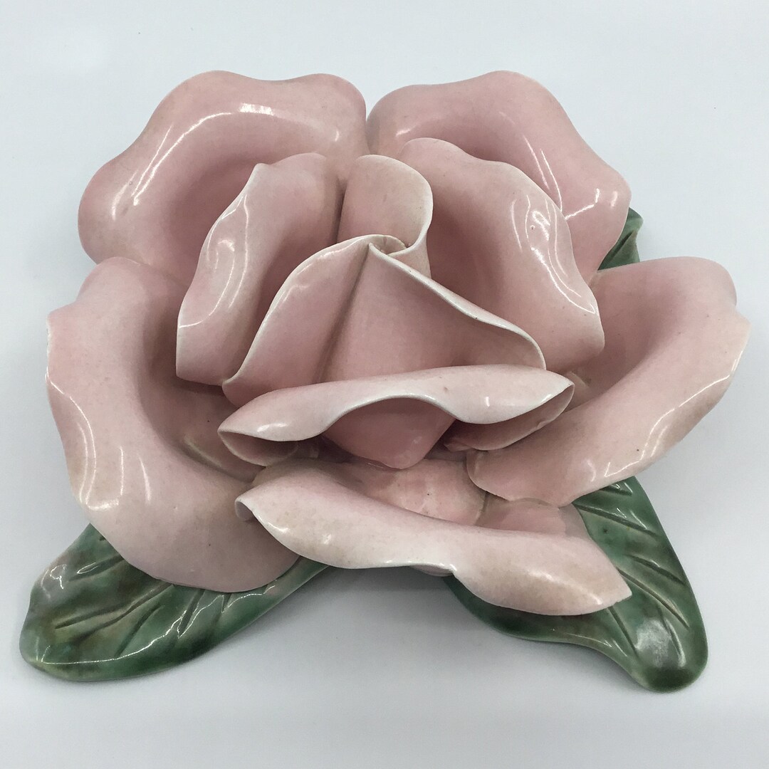 Capodimonte Style- Rose- Flower- Sculpture - Etsy