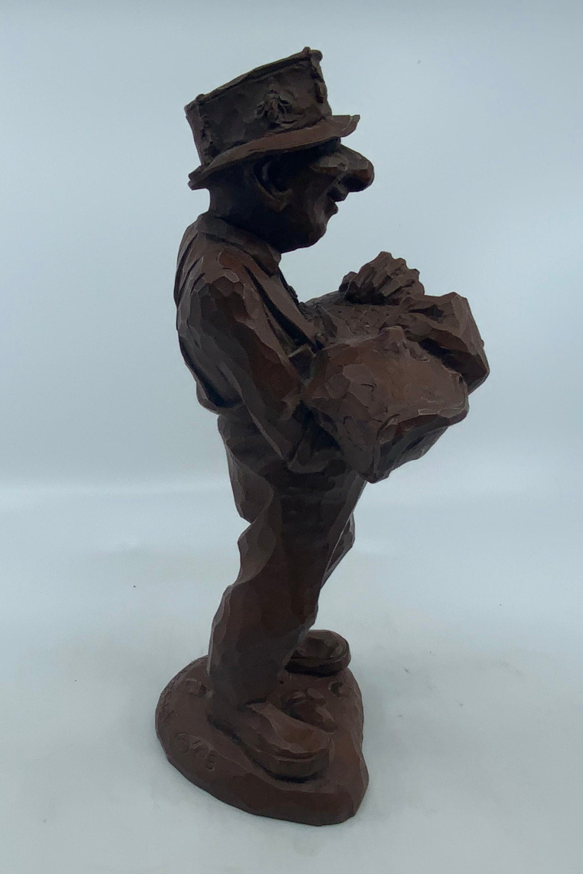 Red Mill Manufacturing Fisherman Wetherbee Carving Statue - Etsy