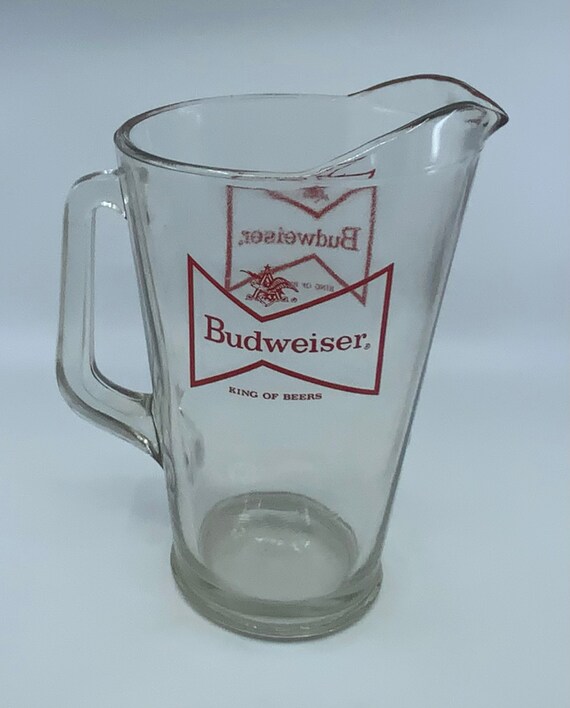 Budweiser Beer Pitcher Logo Advertising Bar Restaurant - Etsy