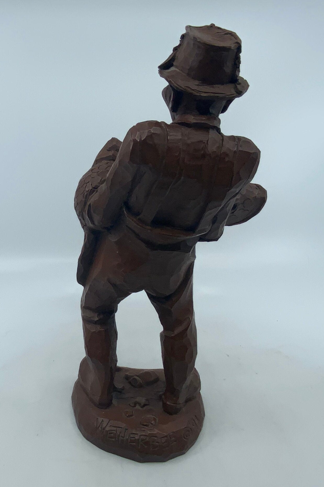 Red Mill Manufacturing Fisherman Wetherbee Carving Statue - Etsy