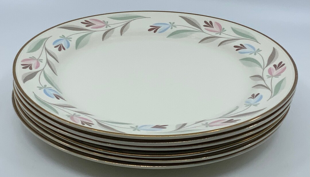 Set- Lot- SIX- Nantucket- Eggshell- Nautilus- Dinner- Plate- L51N5 ...