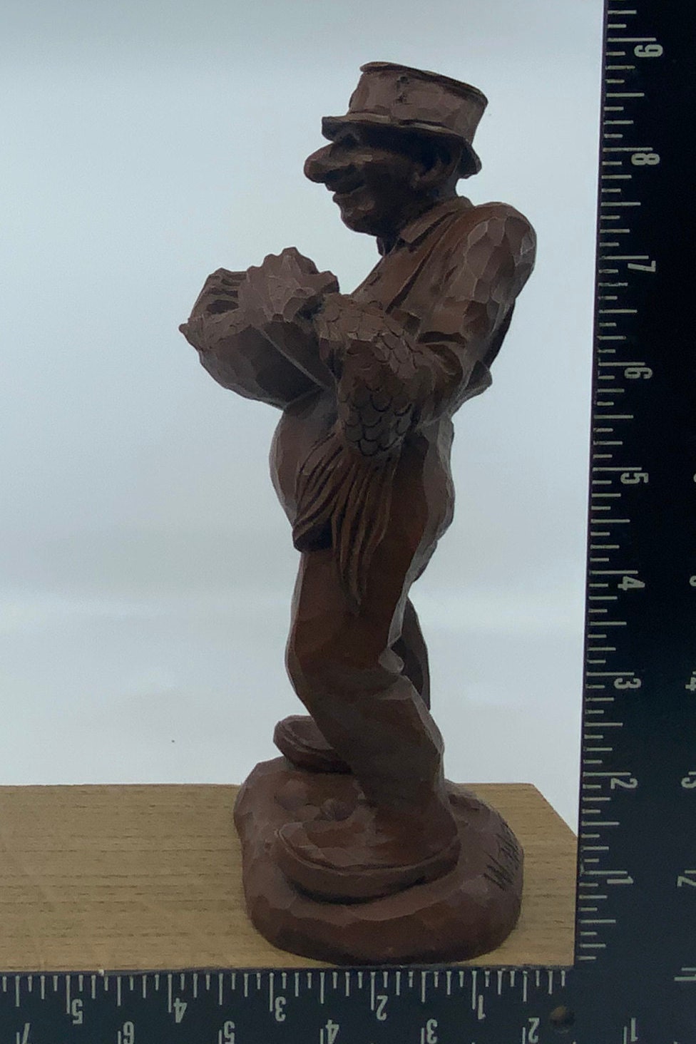 Red Mill Manufacturing Fisherman Wetherbee Carving Statue | Etsy