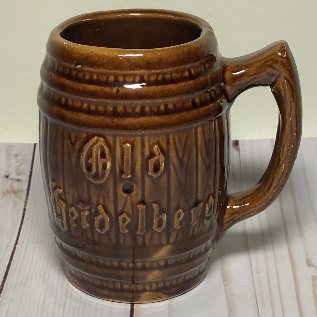 Old Heidelberg Beer- Barrel- Mug- Stein- Tankard- Advertising- Blatz ...