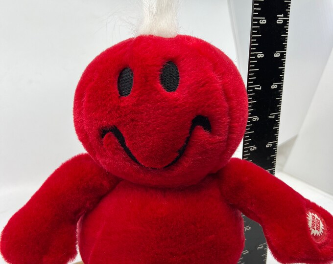 Vintage- Smiley Face- Red- Giggle- Stuffed Animal- Animal- Plushie - Etsy