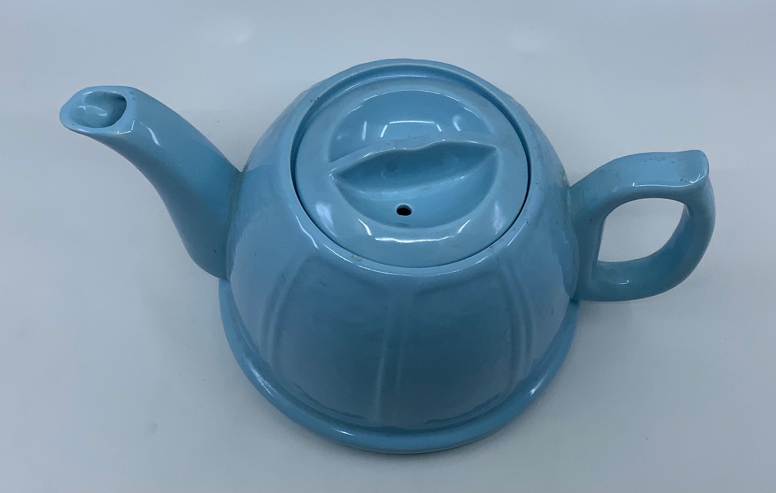 Vintage Blue Textured Teapot Tea England Beverley - Etsy