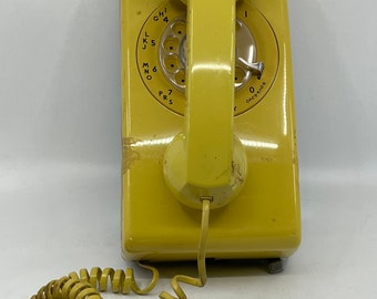 Yellow Rotary Phone Wall - Etsy