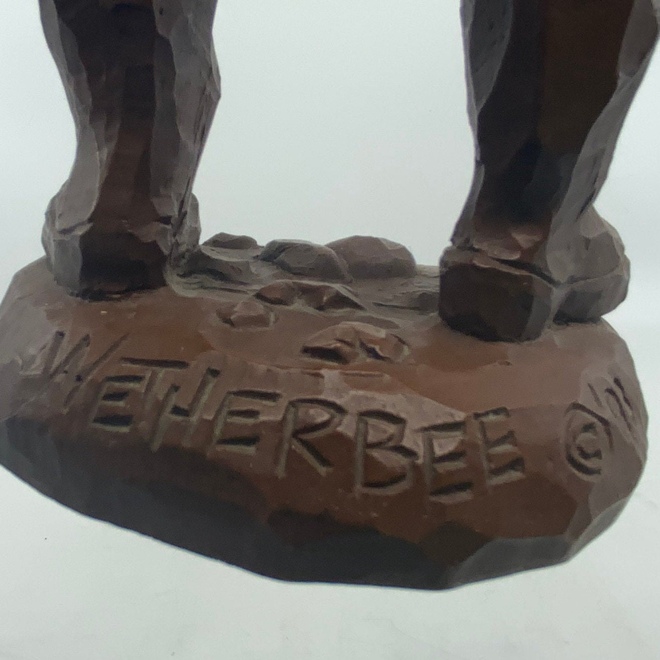 Red Mill Manufacturing Fisherman Wetherbee Carving Statue - Etsy