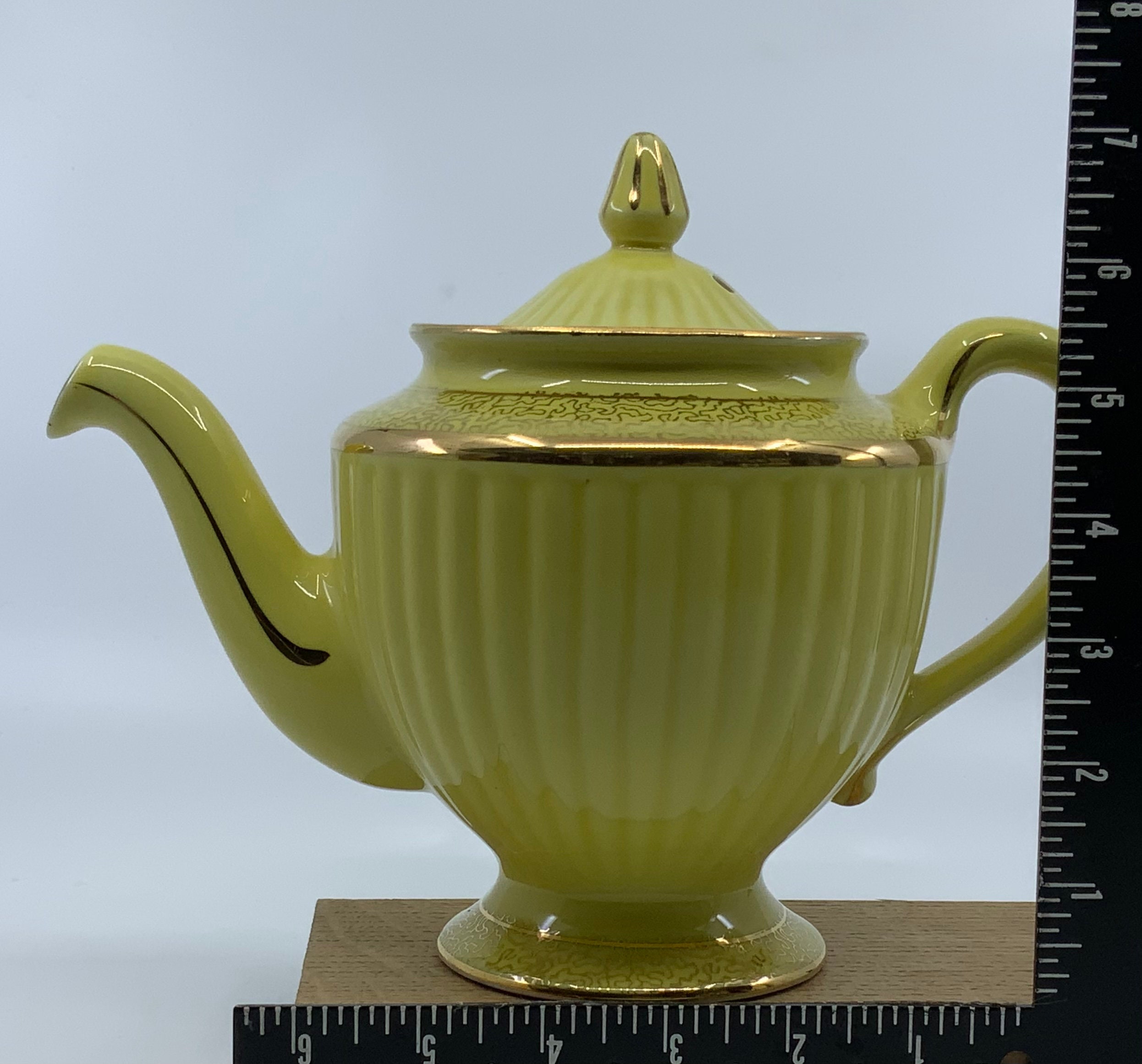 Vintage Hall Teapot Yellow Gold Tea 099 6 Cup Los | Etsy