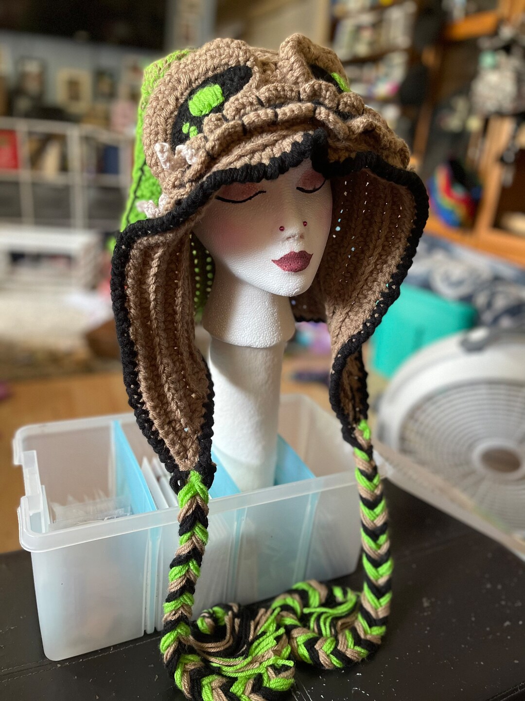 Burlap Chap Crocheted Hood. - Etsy