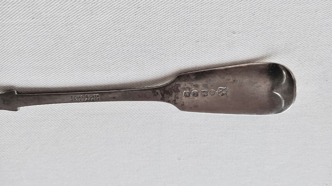 A Rare Vintage Nickel Silver Plate Large Serving Spoon Marked | Etsy