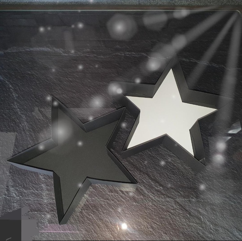 Plotterdatei Sternenbox Schachtel Verpackung Weihnachten Geschenk Stern Box SVG Silhouette Cameo ...