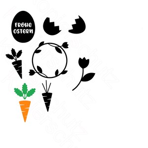 Hasen Rabbit Silhouette Studio SVG PNG JPEG Plotterdatei Ostern Plotter Brother Cameo Frühling ...