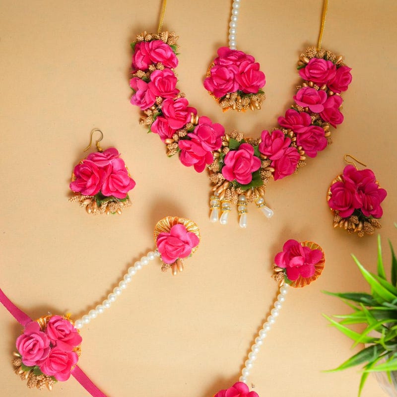 Flower Jewelry Haldi - Etsy