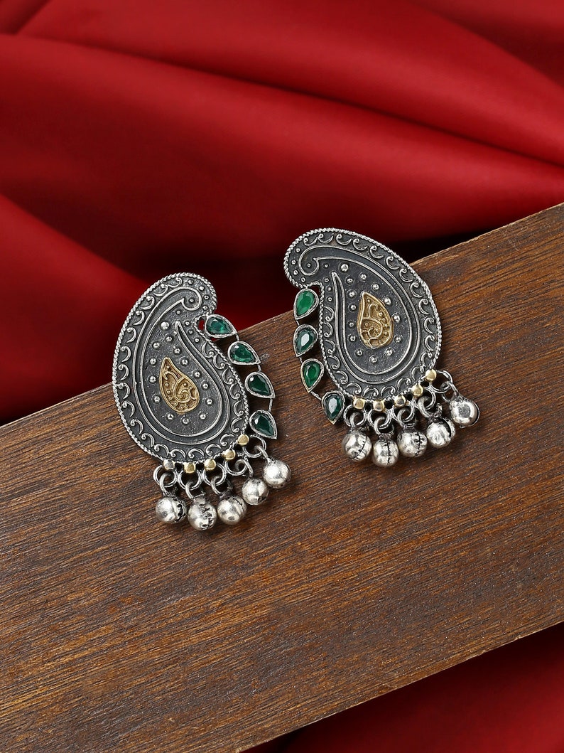 Indian Traditional Kolki Design Wedding Earrings With Ghungroo by ...