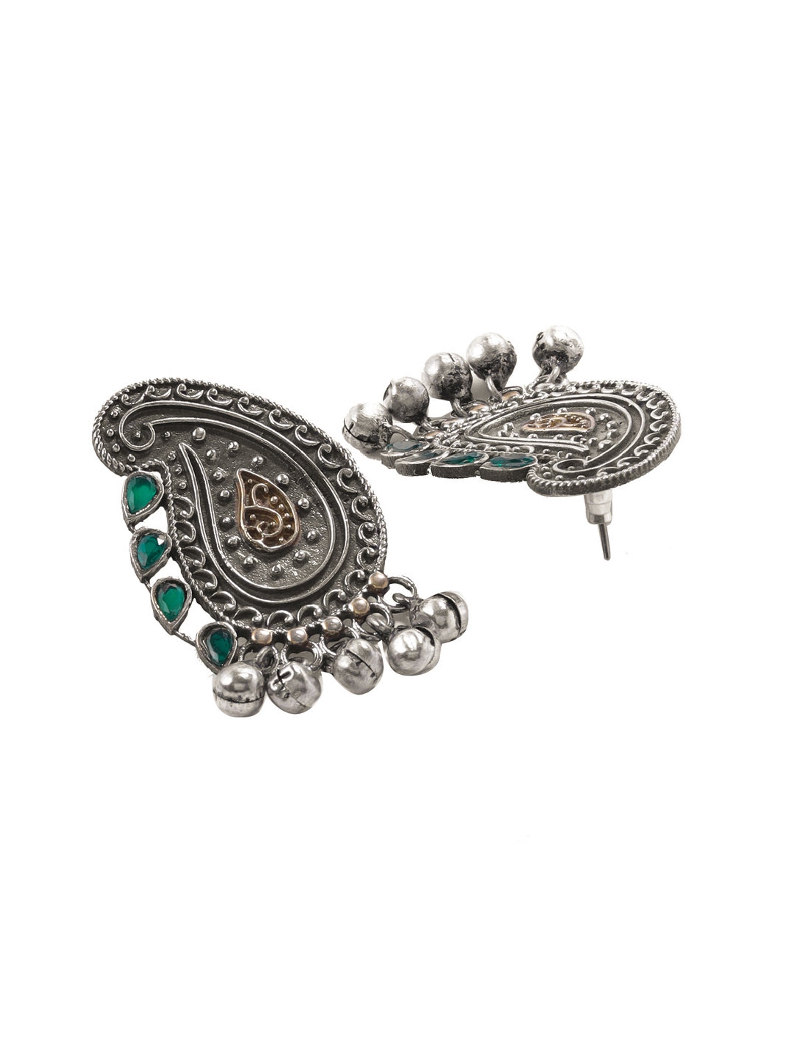 Indian Traditional Kolki Design Wedding Earrings With Ghungroo by ...