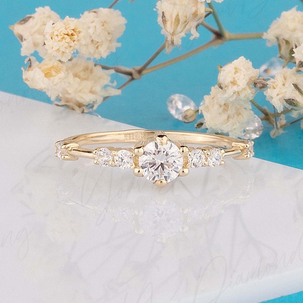 Simple Diamond Ring - Etsy