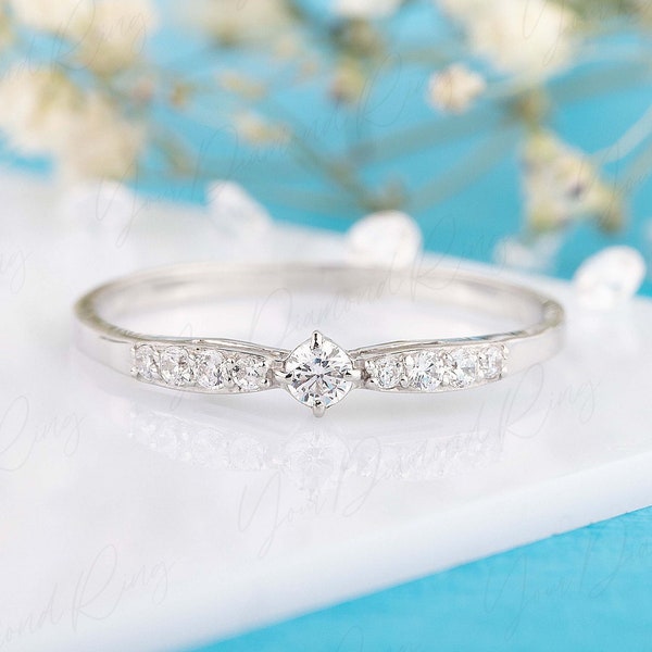 Small Diamond Ring - Etsy