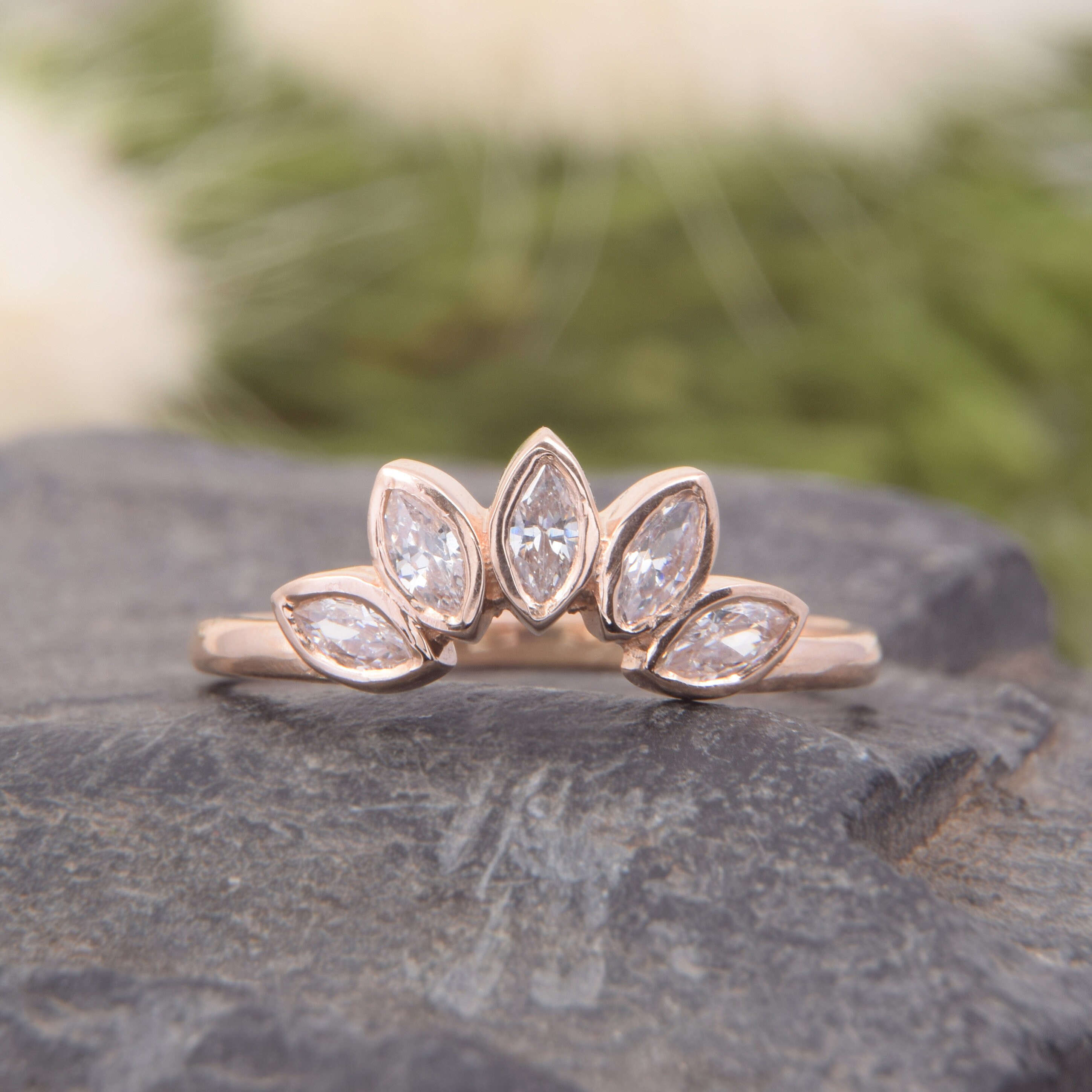 Antique style 14k rose gold victorian 1ct moissanite | Etsy