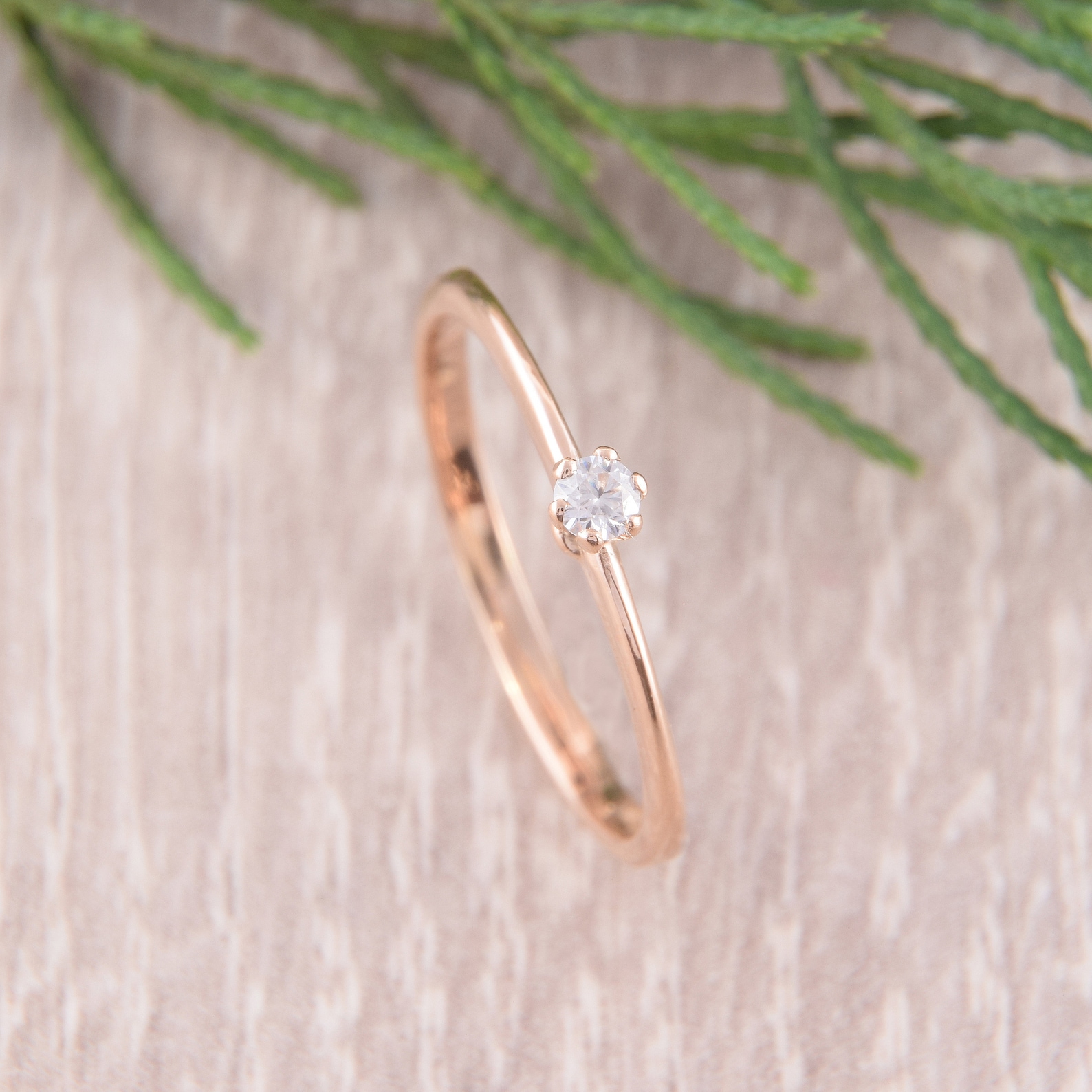 Promise Ring for Her Small Diamond Ring Dainty Promise Ring - Etsy