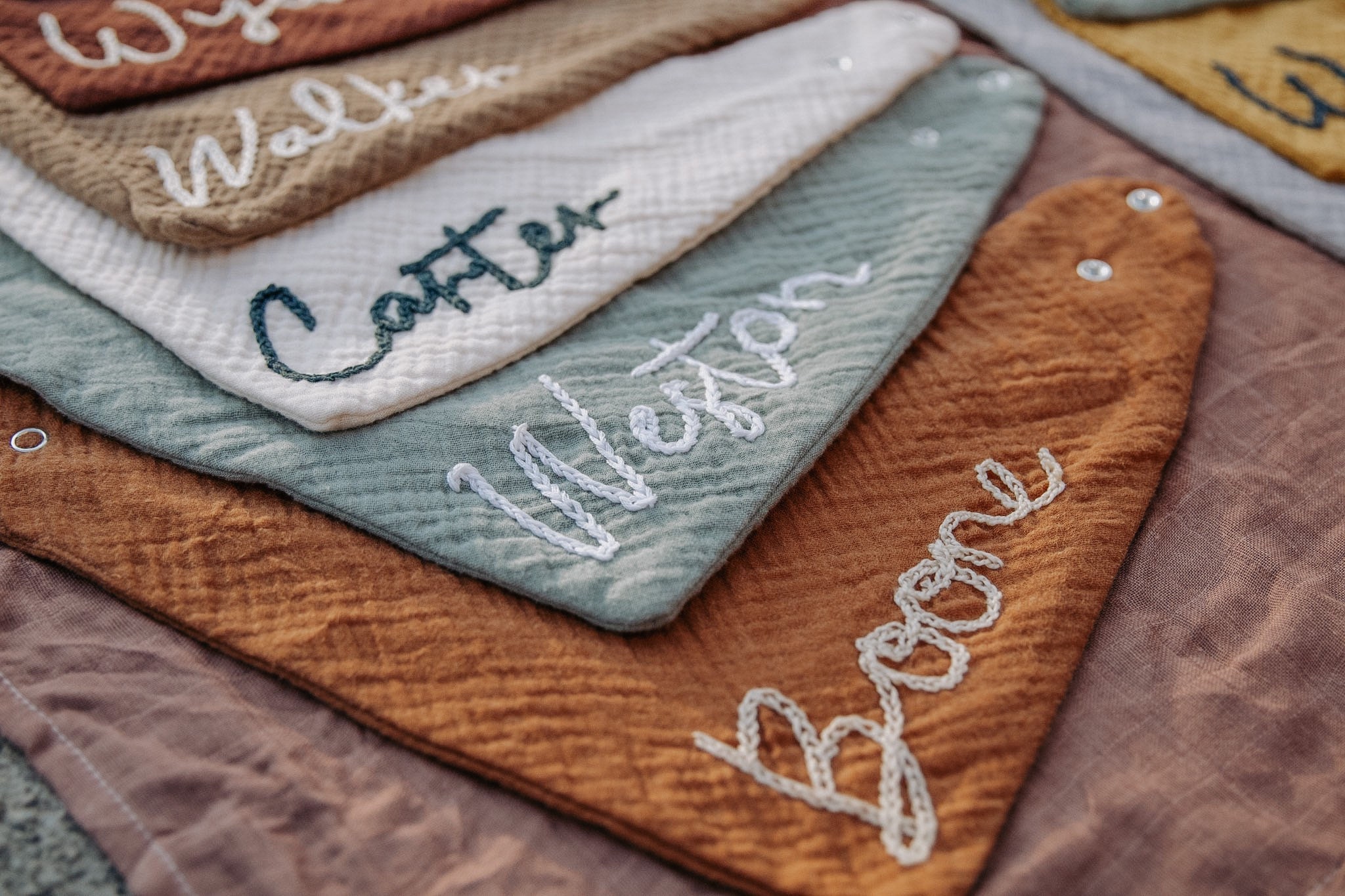 Hand Embroidered Bibs - Etsy