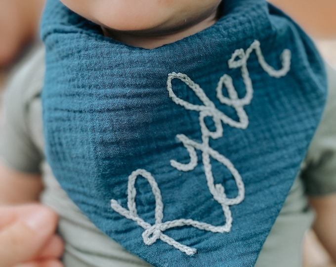 Hand Embroidered Bibs - Etsy
