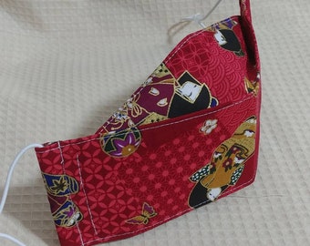 Handmade Japanese Style Face Mask Facemask size S M L 3 | Etsy