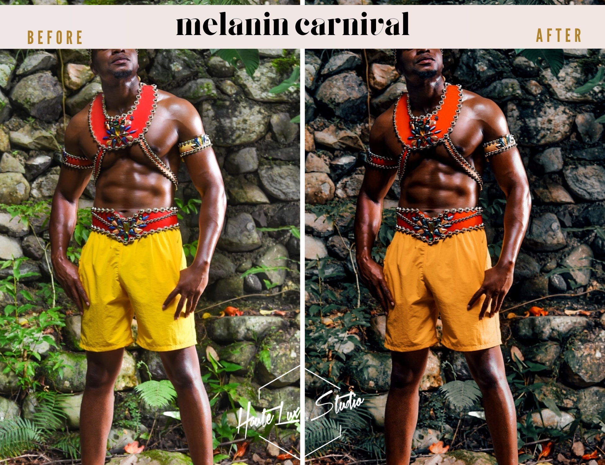 10 Dark Skin Presets Melanin Presets Carnival Filters | Etsy