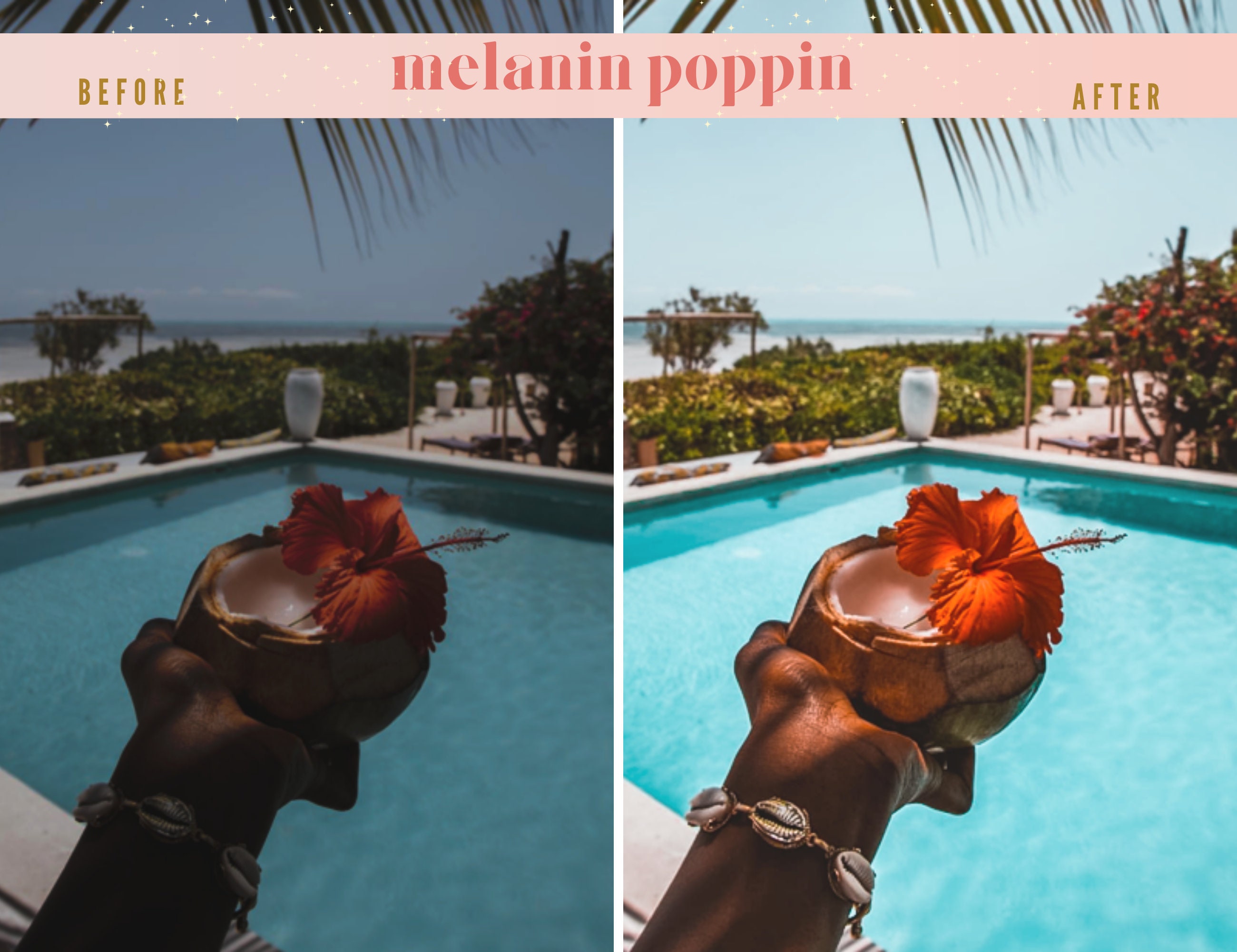 6 Melanin Poppin Lightroom Mobile Presets Best Brown Girl | Etsy