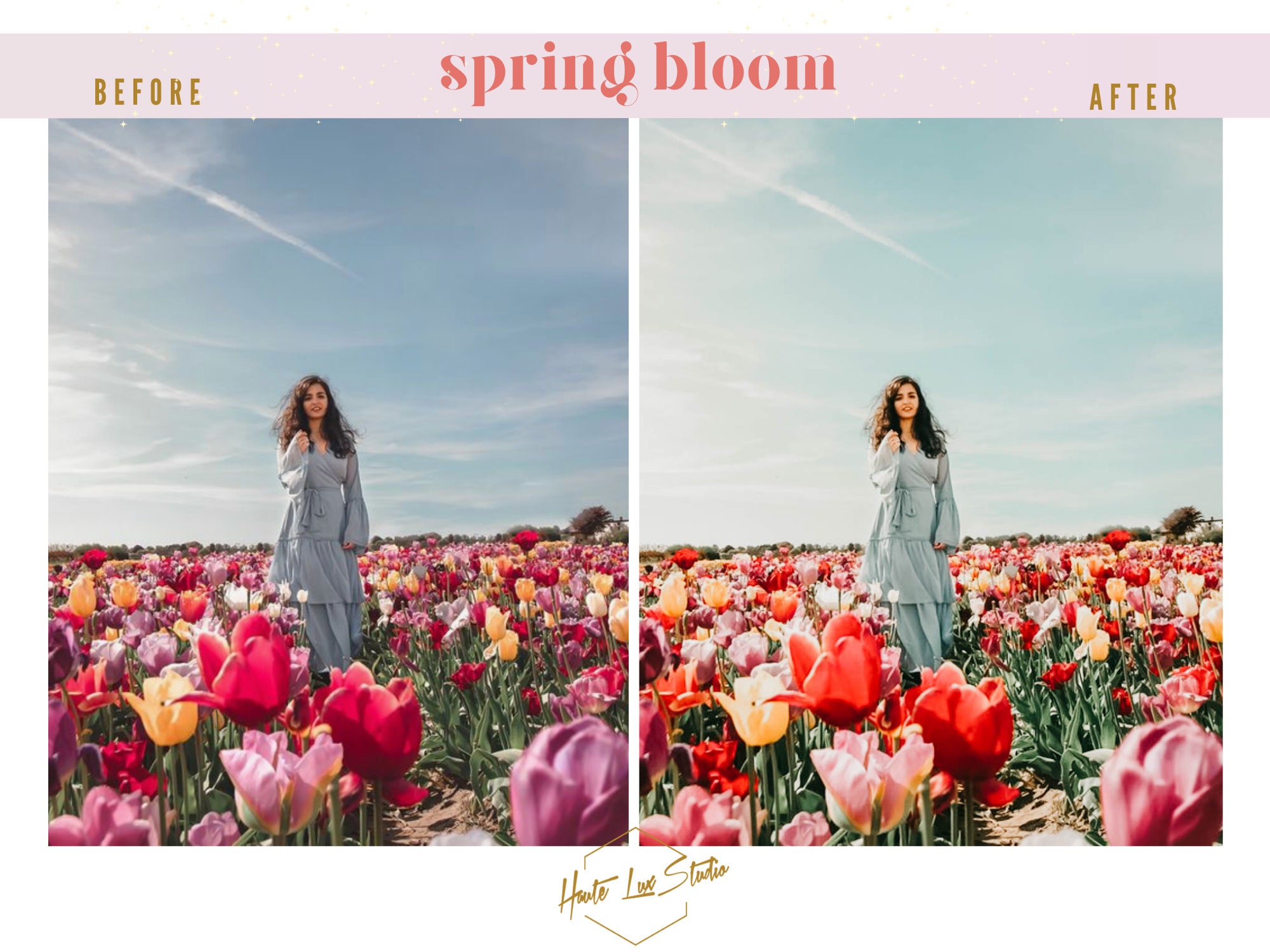 8 Flower Spring Preset Instagram Lightroom Mobile Presets | Etsy