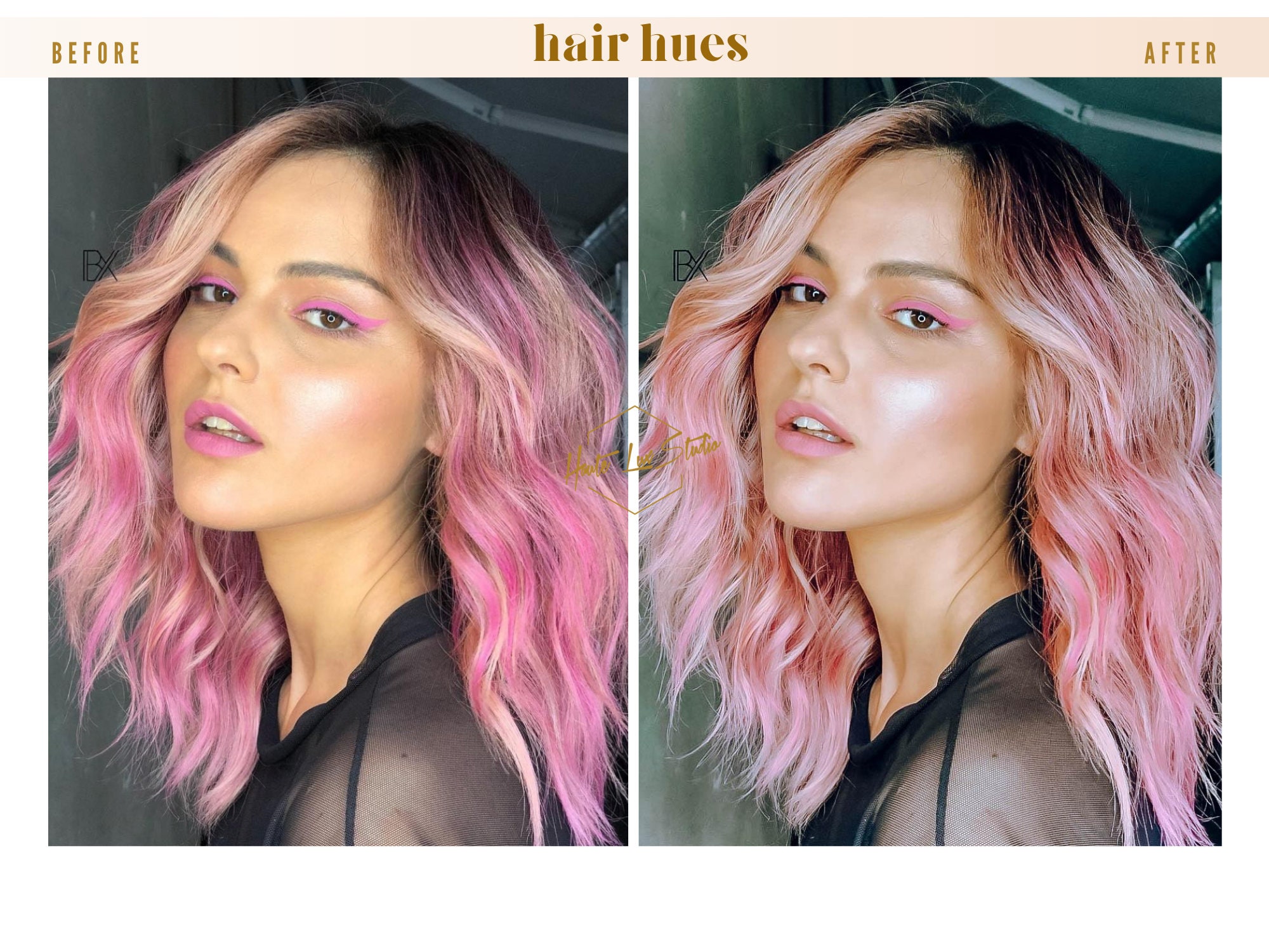 6 Hair Selfie Presets Pastel Vibrant Color Hairstylist Hair - Etsy UK