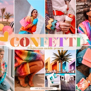 6 Summer Color Pop Lightroom Mobile Presets Best Vibrant - Etsy