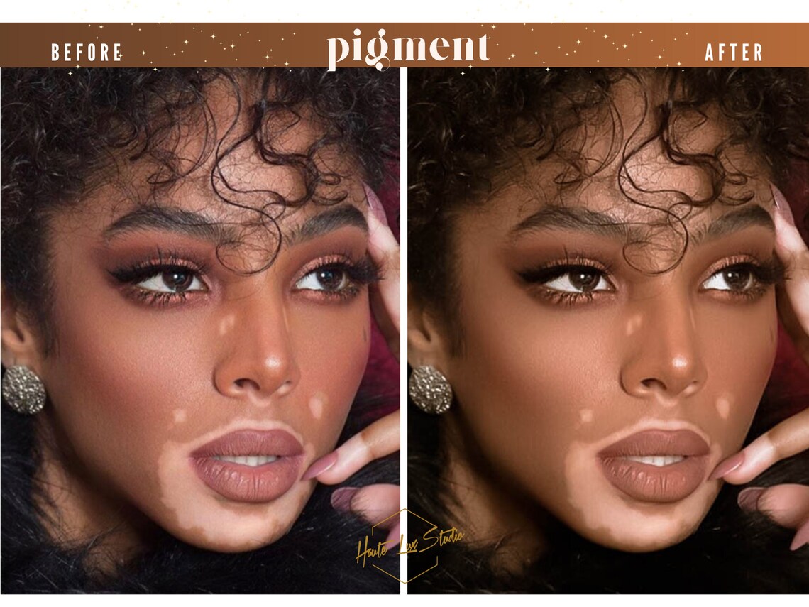 6 Melanin Pigment Glow Presets| Dark Skin Preset, Brown Skin Preset ...