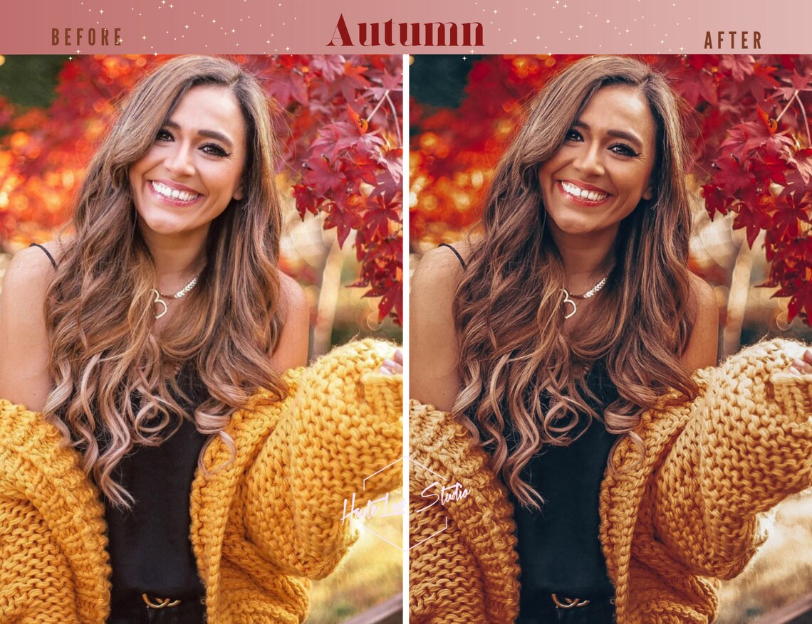 5 Autumn Fall Presets Orange New England Fall Filter Seasonal - Etsy