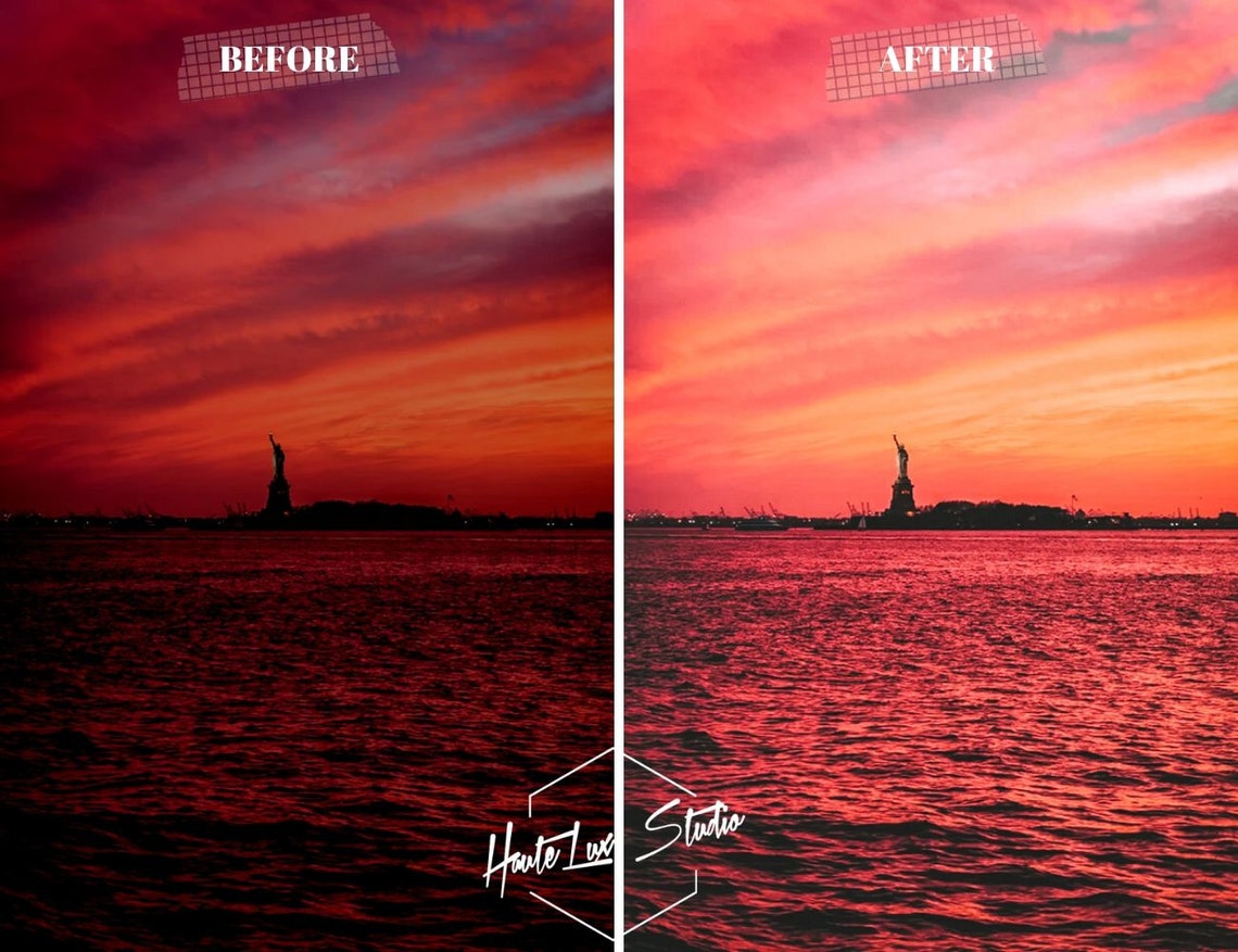 7 SUNSET Mobile Presets Sunrise Presets Golden Hour Presets - Etsy