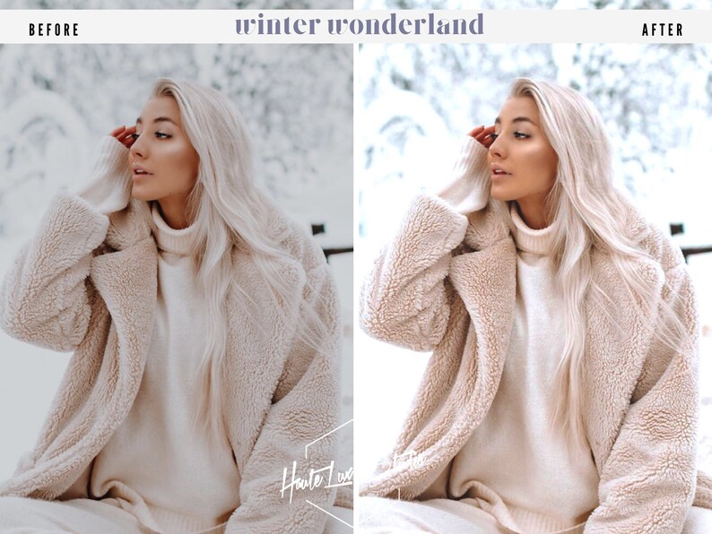 7 Winter Wonderland Presets| Bright White Blogger Xmas Light Airy ...