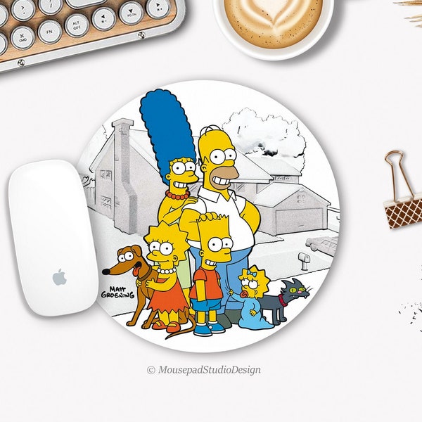 The Simpsons Mouse Pad - Etsy