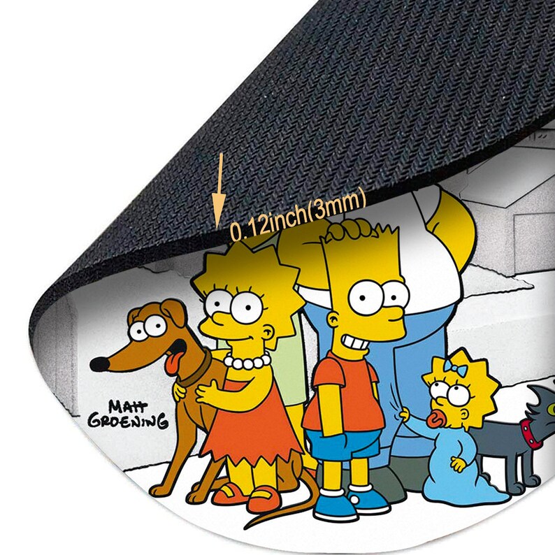 Simpson Family Mouse Pad, the Simpsons Mouse Pad, Office Accessory ...