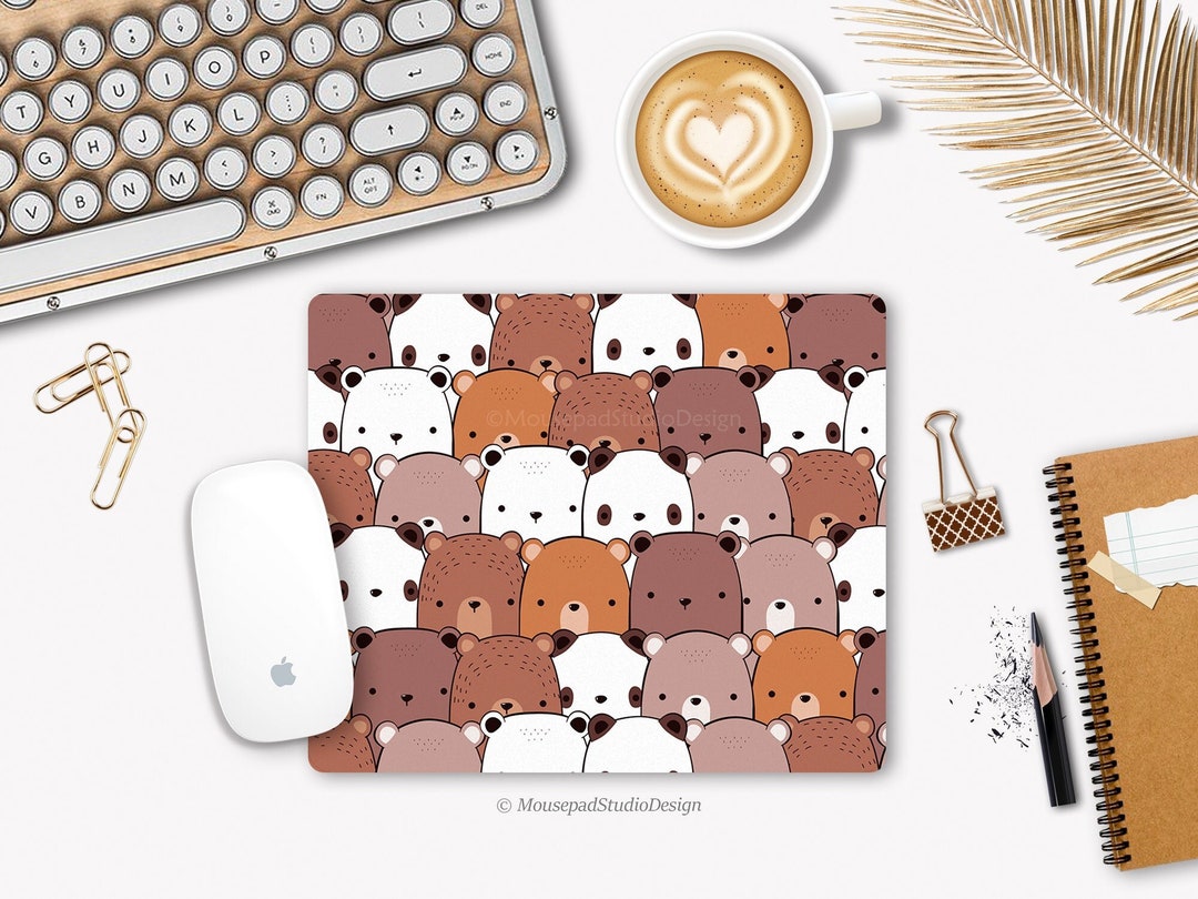Kawaii Pandas Rectangle or Round Non-slip Mouse Pad. Ideal for a Desk ...